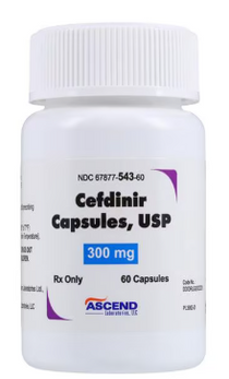 Cefdinir (Omnicef) 300 mg capsules #60 – Prepared Physician